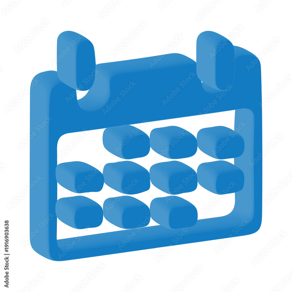 Blue 3D UI Icon Set | System, App, Security, Network & Business ...