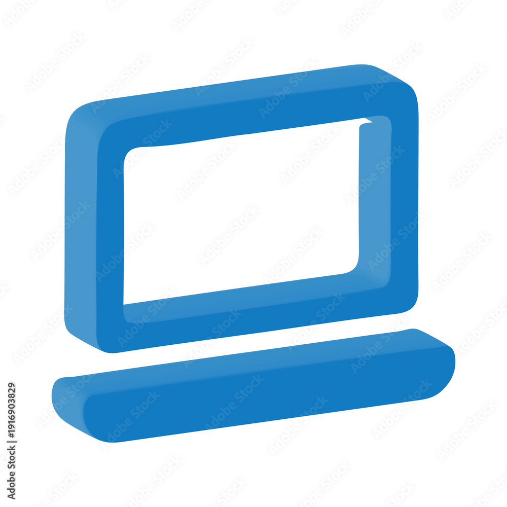 Blue 3D UI Icon Set | System, App, Security, Network & Business ...