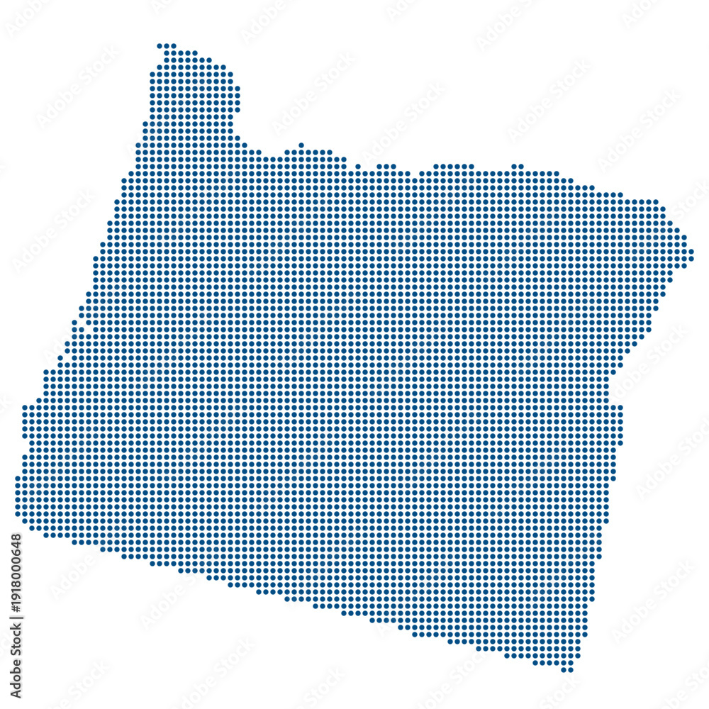 Oregon Blue Dotted Map for Silicon Forest and Gordon Moore Park ...
