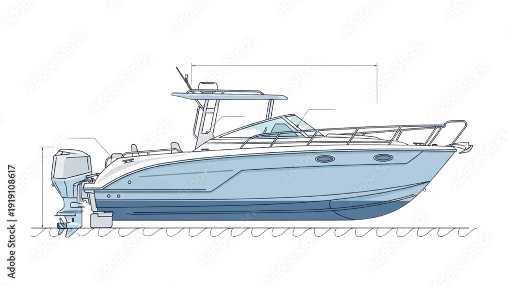Stock-Vektorgrafik „Detailed vehicle autocad blueprint of a luxury ...