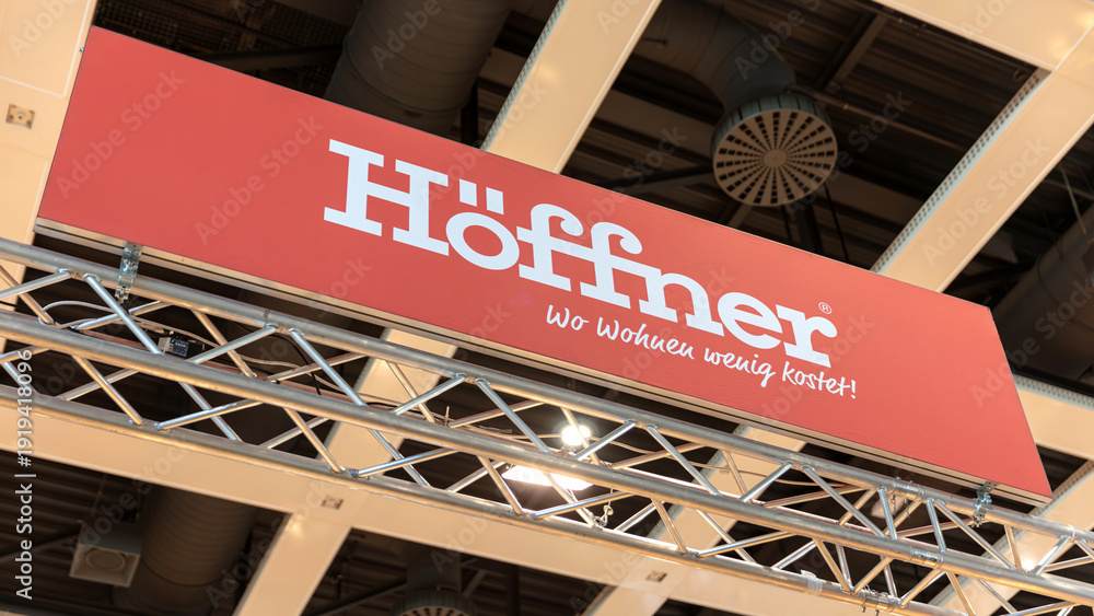 Photo Stock BERLIN, GERMANY, January 16th 2026: Photo of Höffner Logo ...
