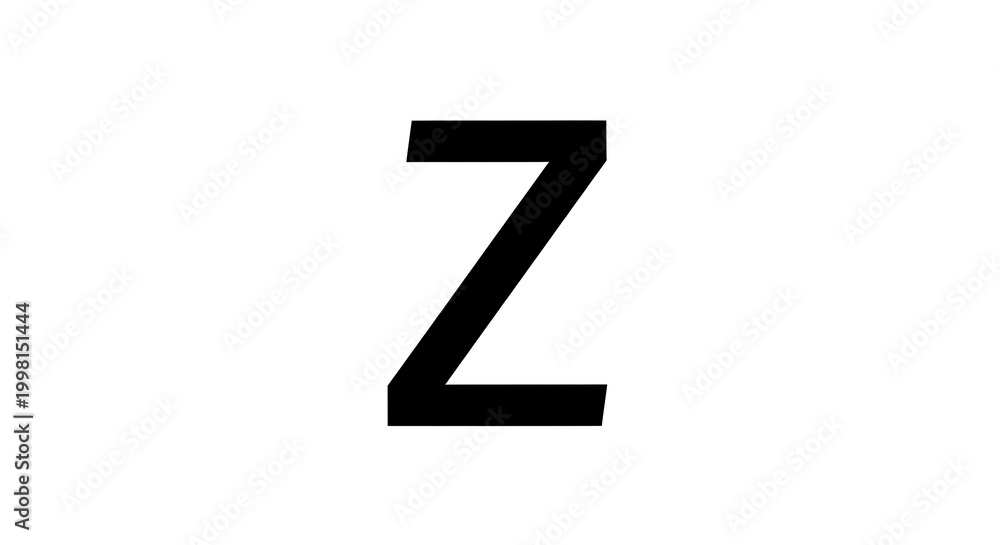 Bold black sans-serif number seven on white background, minimalist ...