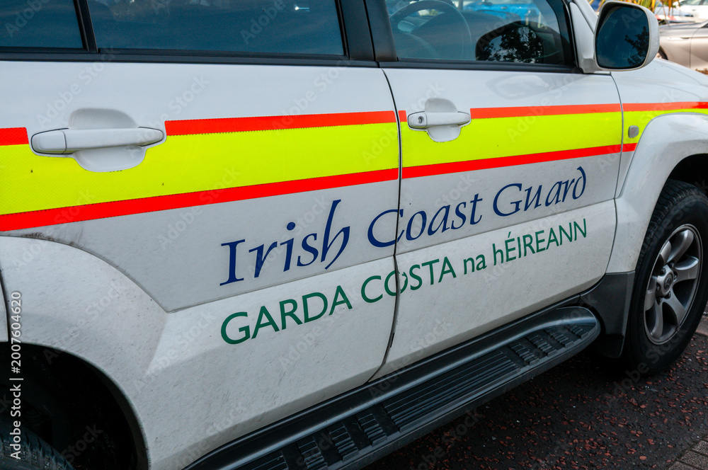 irish coast guard (garda costa na héireann ) van Stock Photo | Adobe Stock