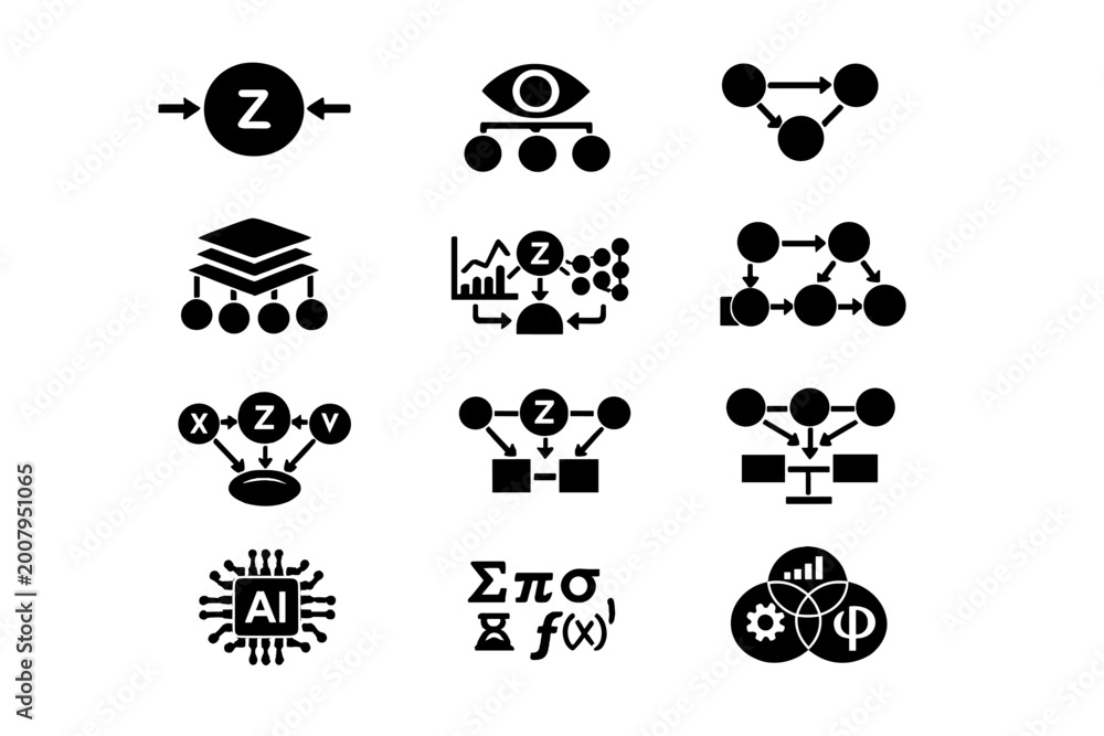 All transparent ai vector icon uniform no icons variable symbol latent ...