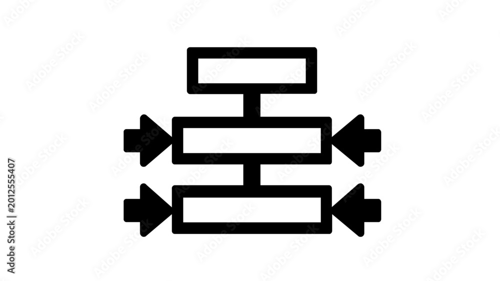 Minimalist Load Balancer Vector Icon Illustration for Cloud Computing ...