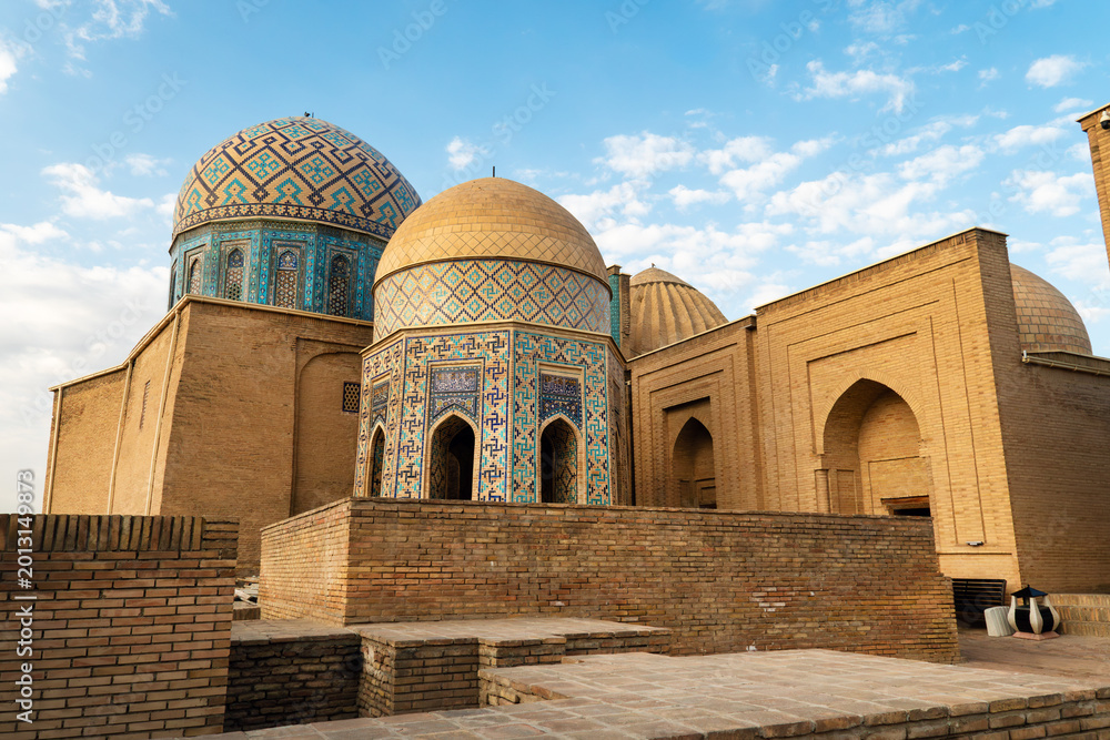 The ancient mausoleum of Shakh-I-Zinda, The Tomb of living King, during ...