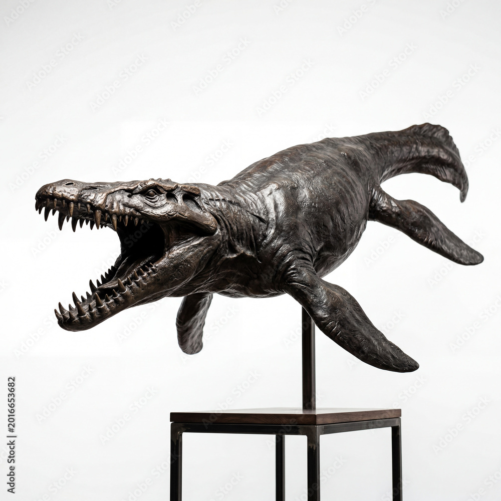Sculptural Kronosaurus With Powerful Jaws And Marine Adaptations For ...