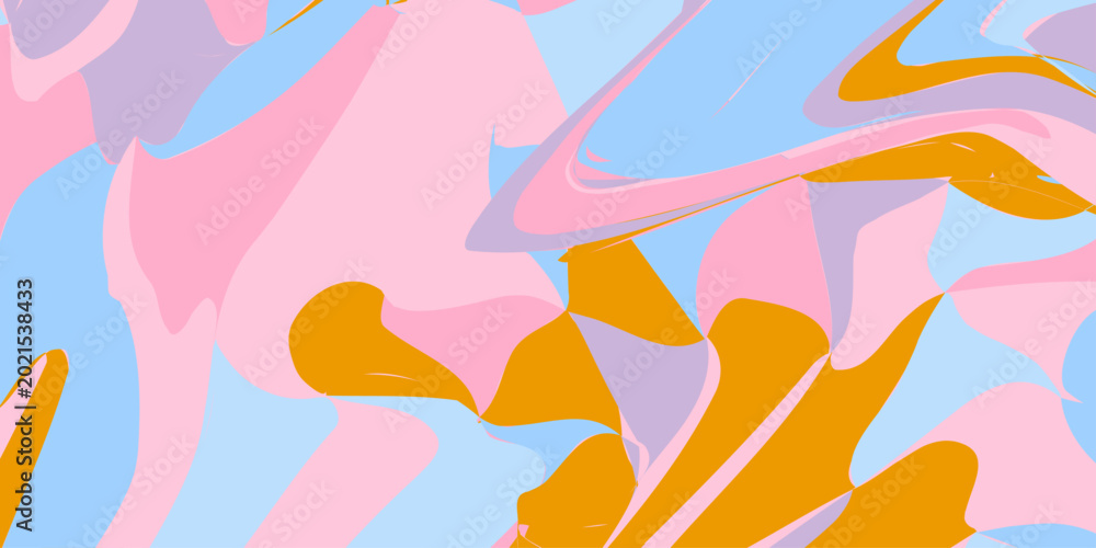 Abstract liquid marble texture background with swirling pastel pink ...