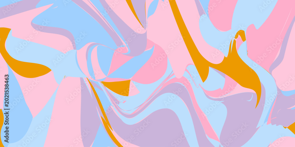 Abstract liquid marble texture background with swirling pastel pink ...