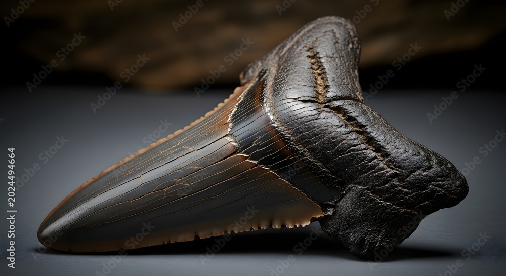 Fossilized Megalodon Shark Tooth Ancient Predator Prehistoric Marine ...