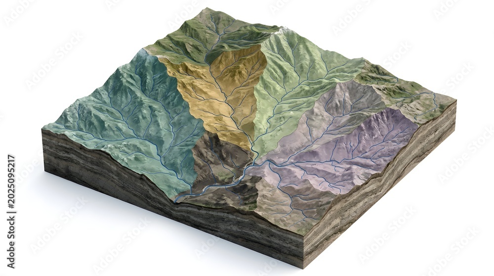 3D GIS Terrain Model Detailed DEM and DSM Representation of a Diverse ...