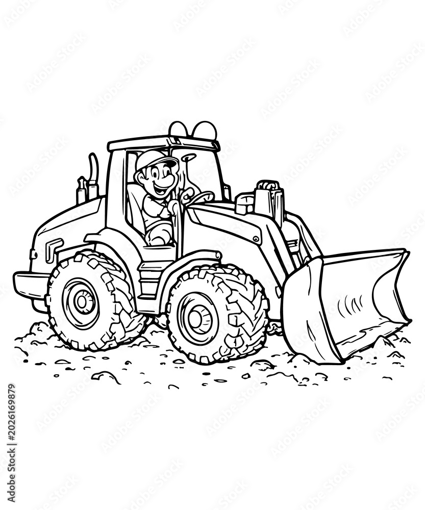 Vehicle or transport coloring page for kids and adults の Stock イラスト ...