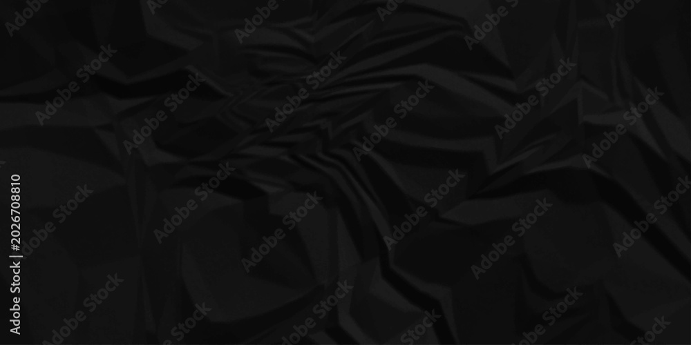Stock-Vektorgrafik „Black crumpled paper texture. Black wrinkled paper ...