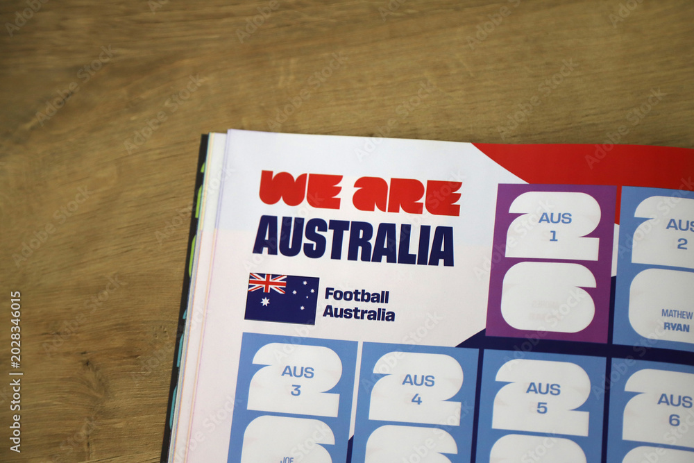 Official sticker album for the 2026 FIFA World Cup. Australia national ...