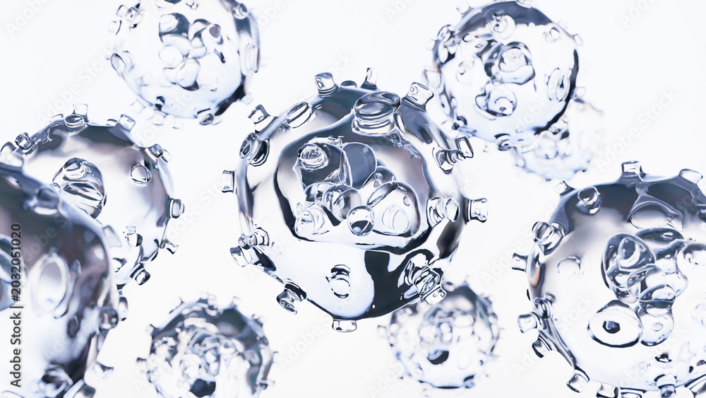 hantavirus Cells, 3D Animation of hantavirus ,virus, Medical Concept ...