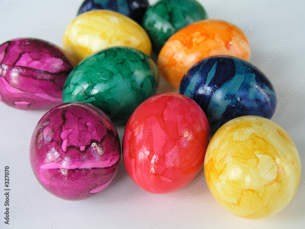 bunte eier Stock-Foto | Adobe Stock