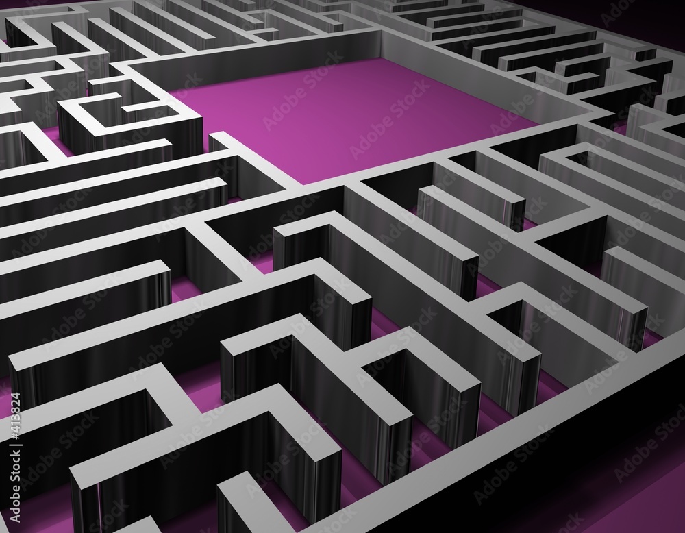 labyrinth puzzle solution Stock Illustration | Adobe Stock