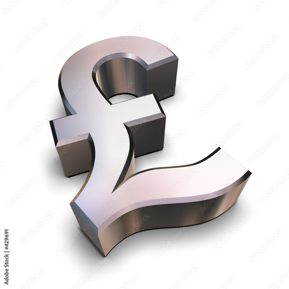 3d chrome pound symbol Stock Illustration | Adobe Stock