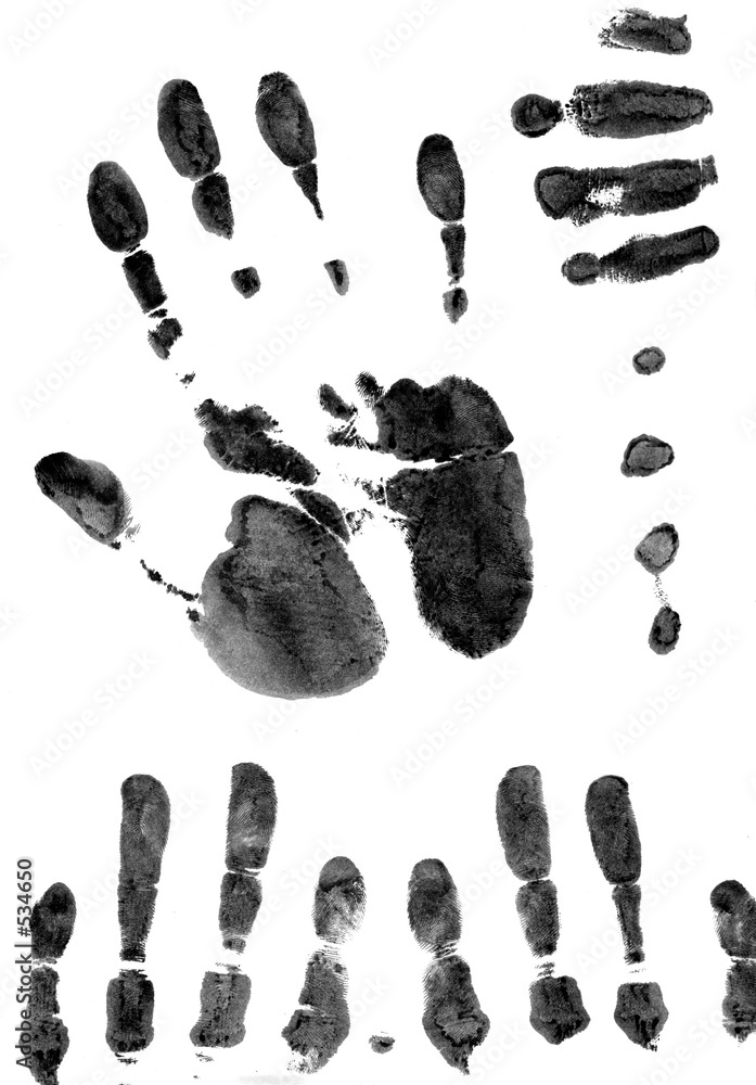 hand prints Stock Photo | Adobe Stock