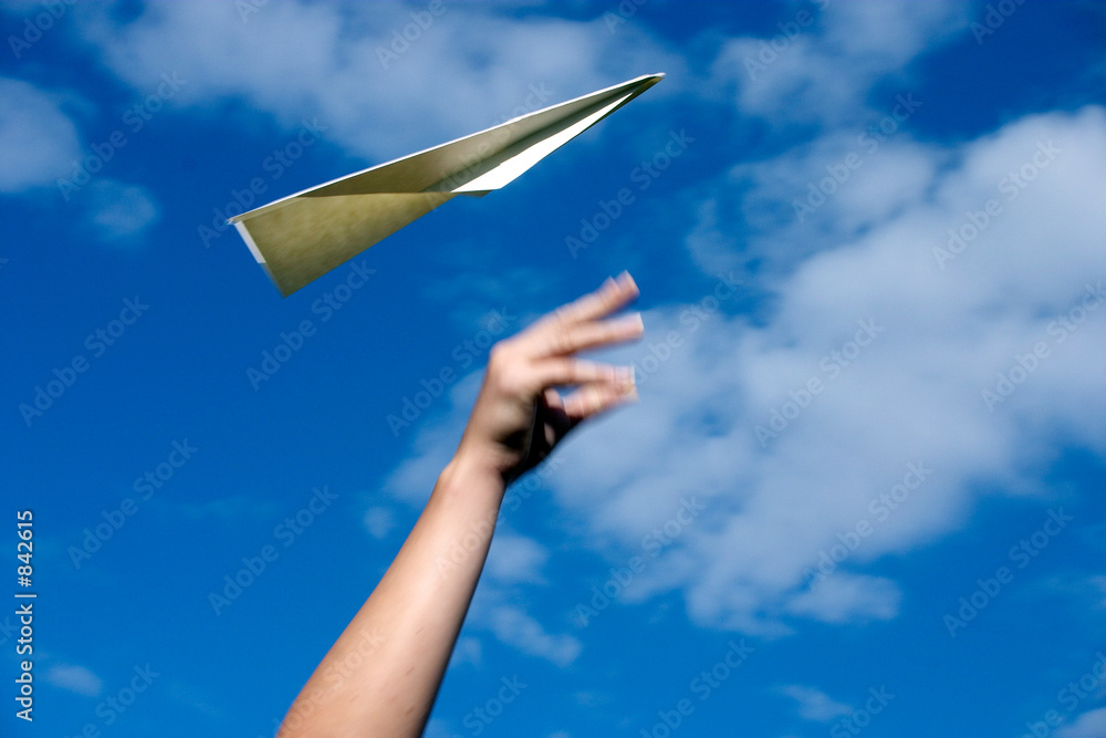 paper plane Stock Photo | Adobe Stock