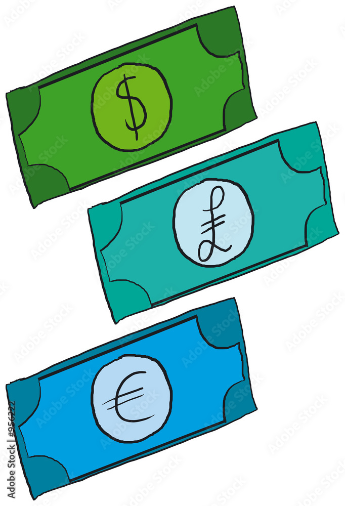 cartoon money Stock Illustration | Adobe Stock
