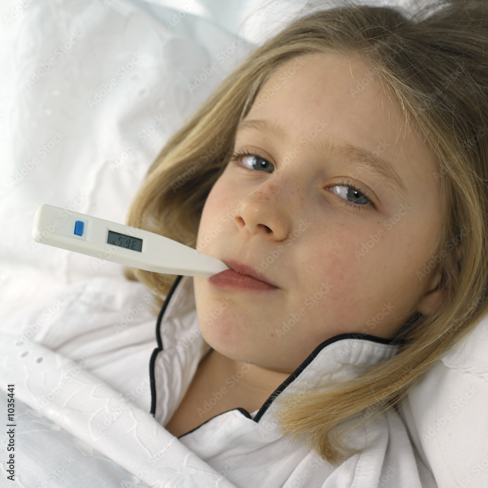 taking her temperature Stock Photo | Adobe Stock
