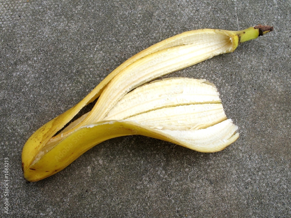 banana skin Stock Photo | Adobe Stock
