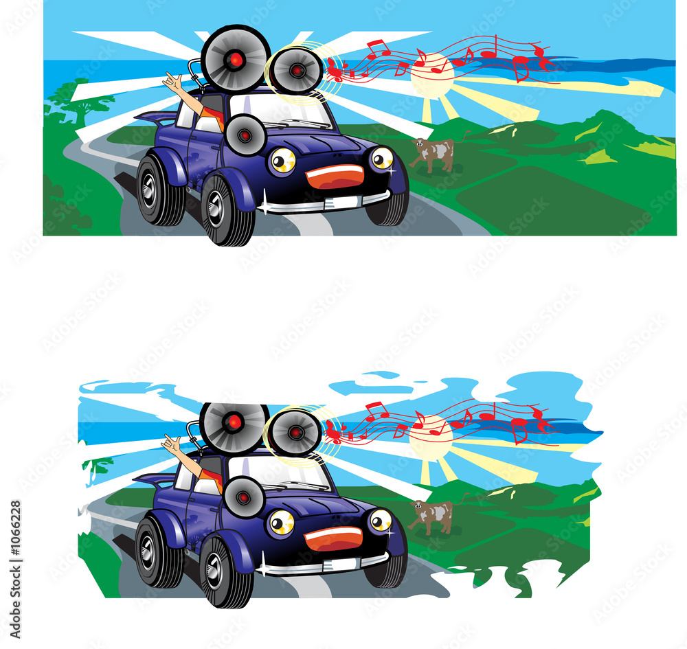car music Illustration Stock | Adobe Stock