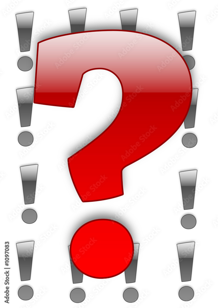 question-mark vs exclamations Stock Illustration | Adobe Stock