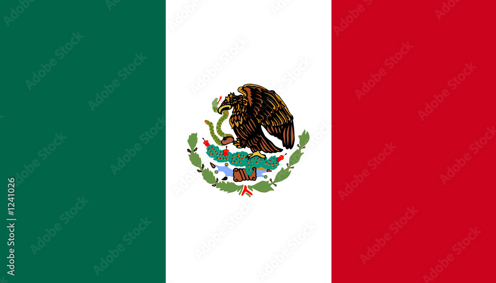 flag of mexico Stock Illustration | Adobe Stock