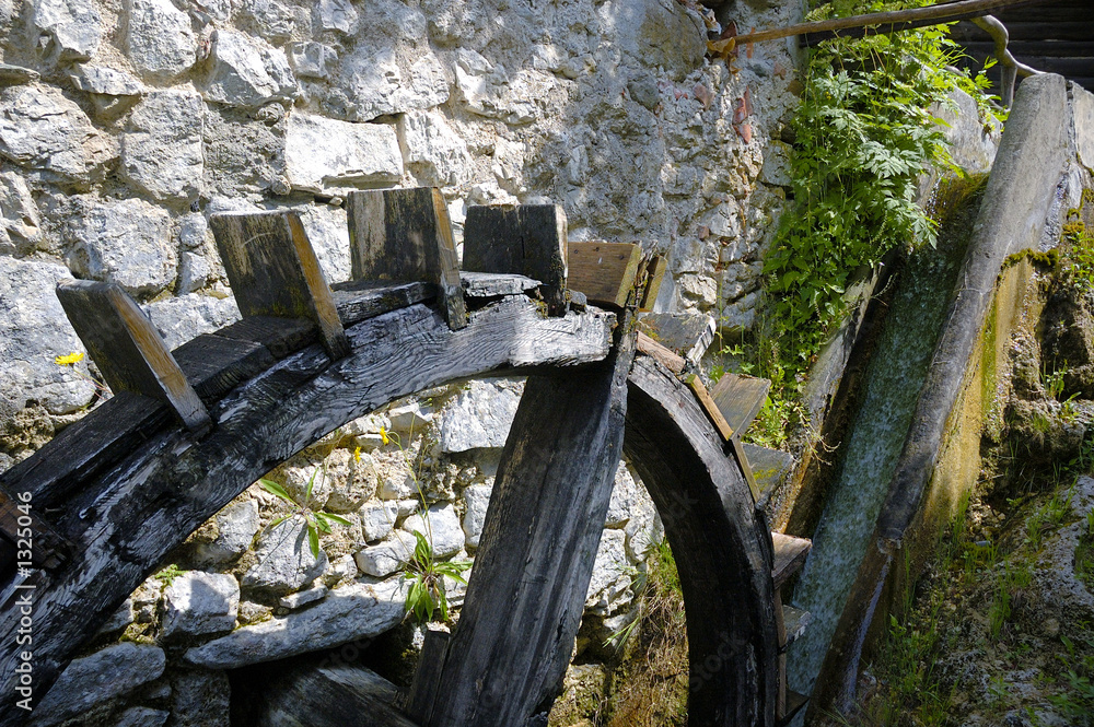 water milling machine wheel Stock Photo | Adobe Stock