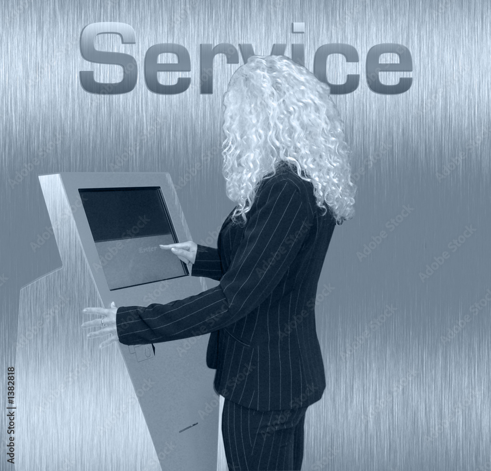 servicewoman metallic-silver Stock-Foto | Adobe Stock