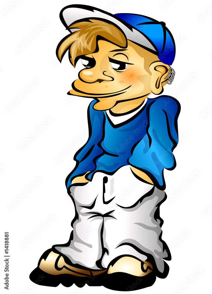 frecher junge Stock-Illustration | Adobe Stock