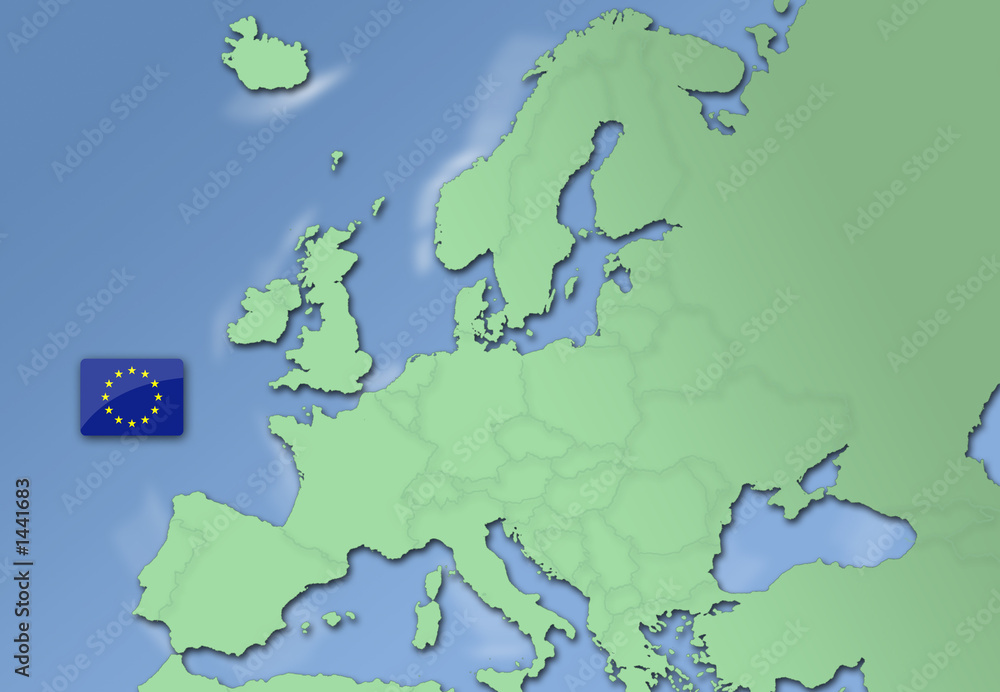 Poster europe map – Tableau | Europosters