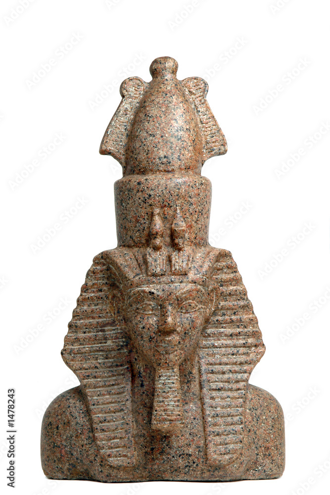 egyptian pharaoh on white background Stock Photo | Adobe Stock