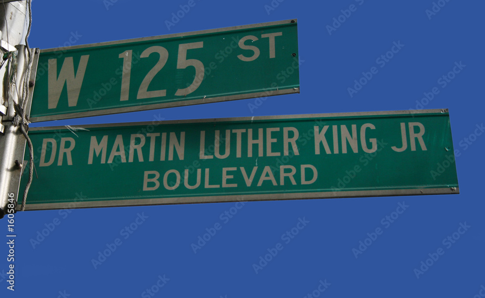 harlem street sign Stock Photo | Adobe Stock