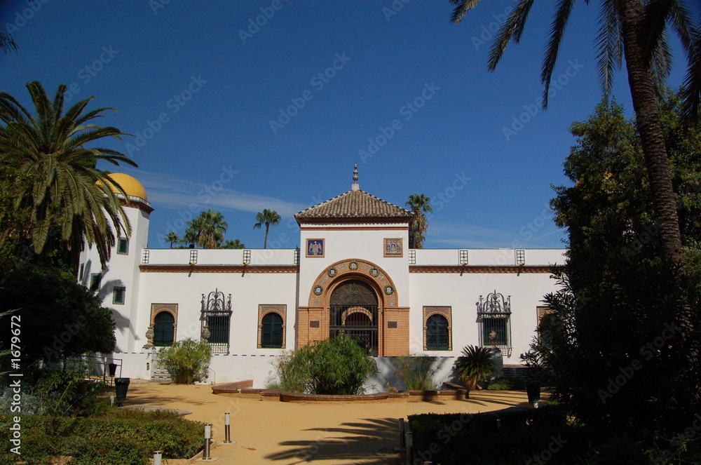 arabian building in seville Stock Photo | Adobe Stock
