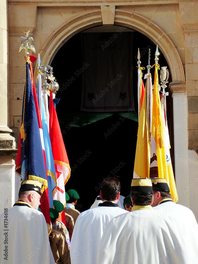 knighting ceremony - teutonic order of the knights of malta Stock Photo ...