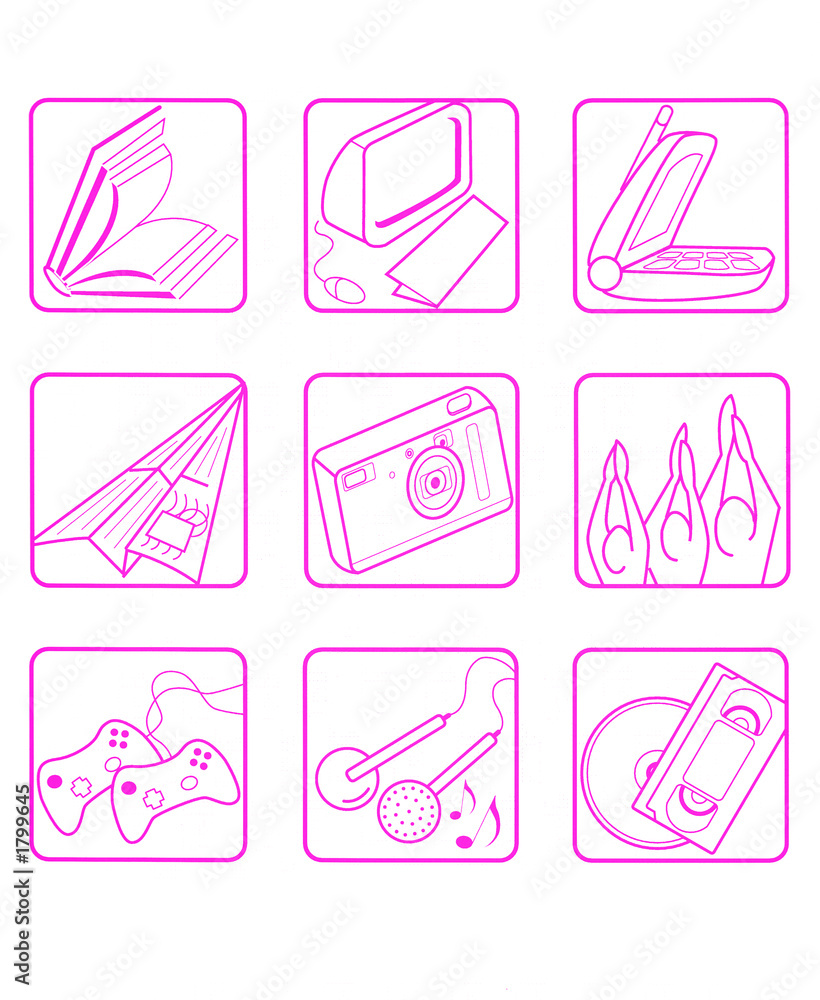 pictograme loisir Stock Illustration | Adobe Stock