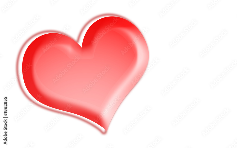 rotes herz - red heart Stock-Illustration | Adobe Stock