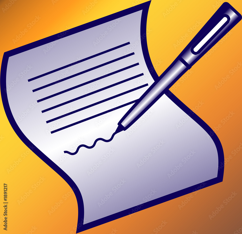 prise de note Illustration Stock | Adobe Stock