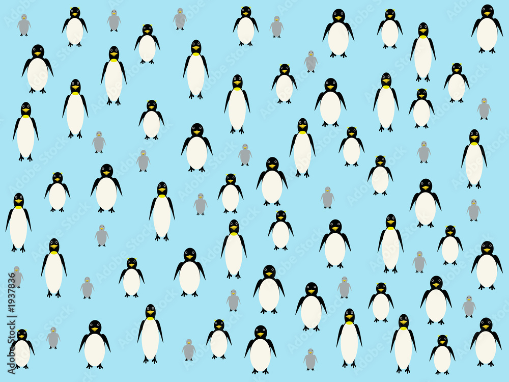 cartoon penguin background Stock Illustration | Adobe Stock