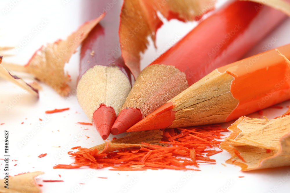 sharpening colored pencils Stock Photo | Adobe Stock
