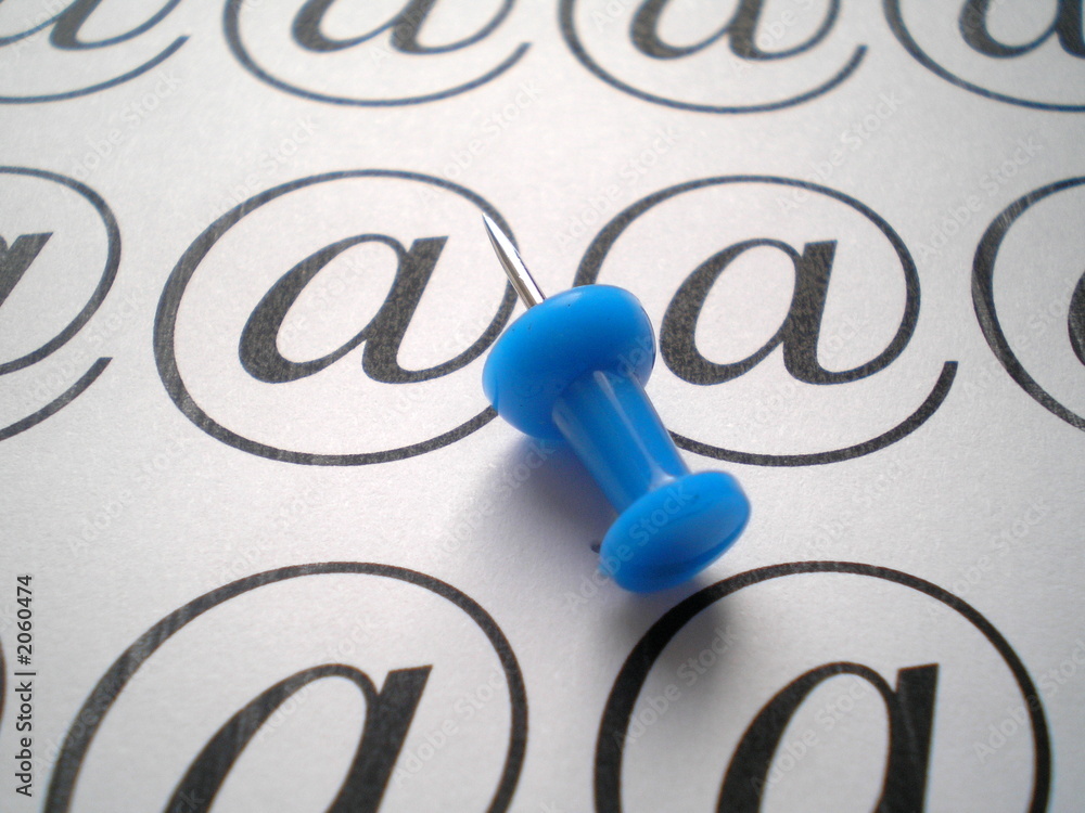 shtrudel symbol and blue pin Stock Photo | Adobe Stock