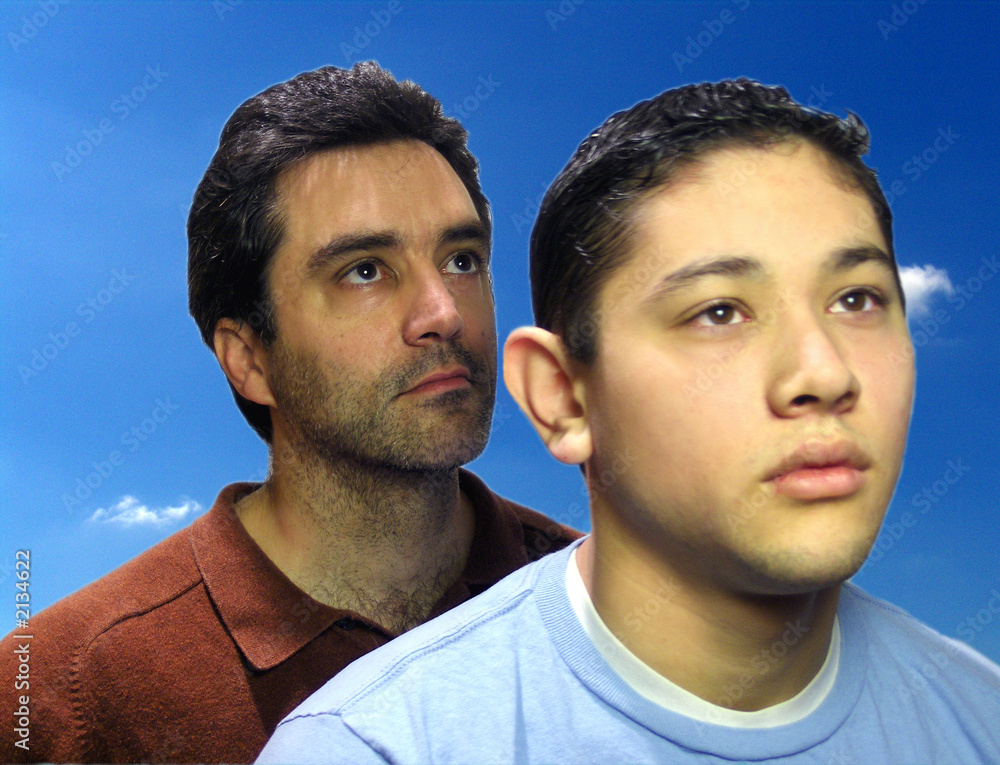 strained father and son relationship Stock Photo | Adobe Stock