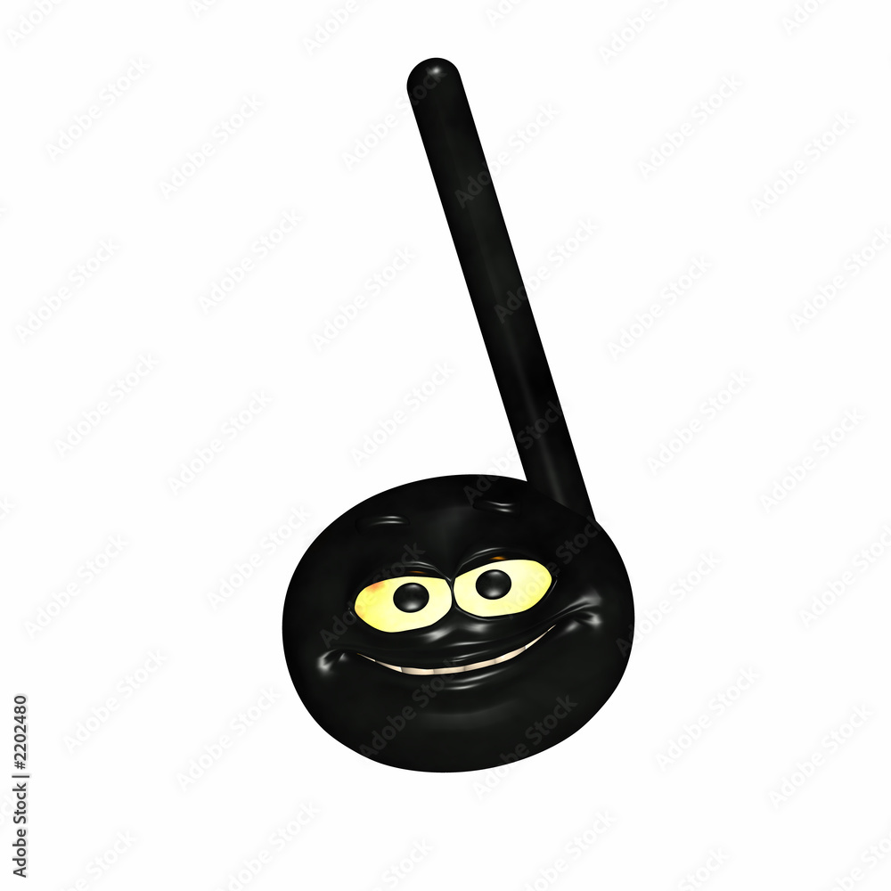 smiley music note Stock Illustration | Adobe Stock