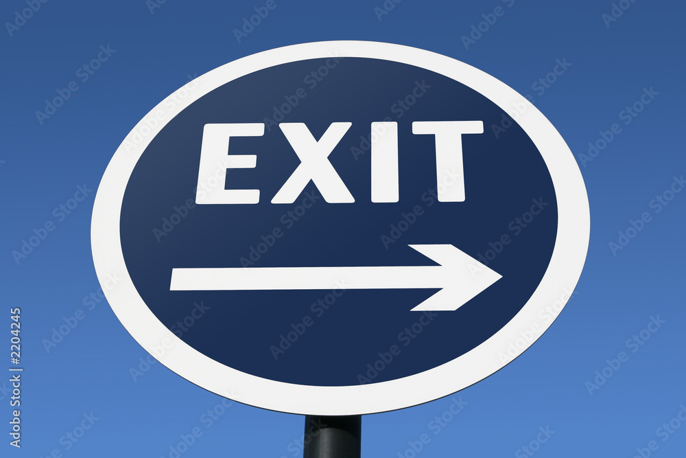 car park exit sign. Stock Photo | Adobe Stock