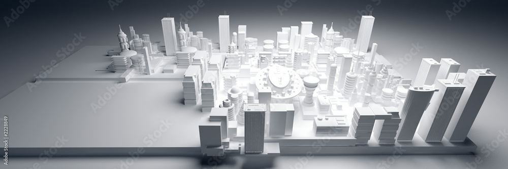 maquette ville1 Stock Photo | Adobe Stock