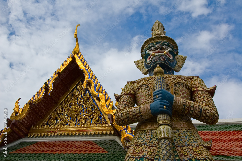 mythical giant guardian (yak) at wat phra kaew Stock Photo | Adobe Stock