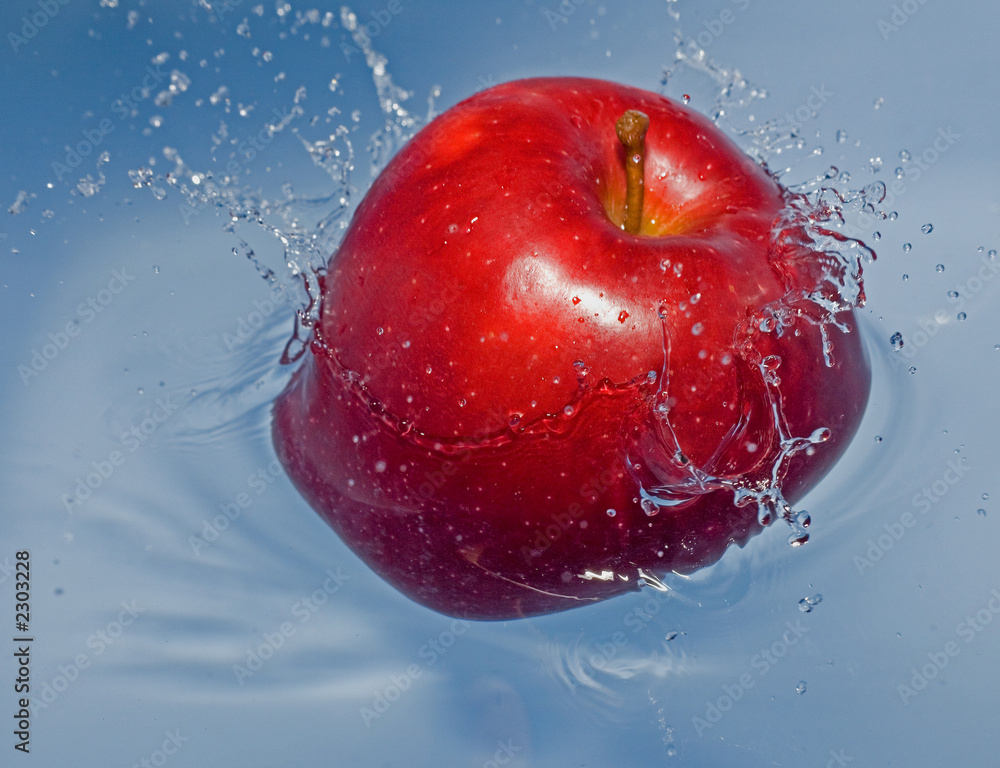 wet apple Stock Photo | Adobe Stock